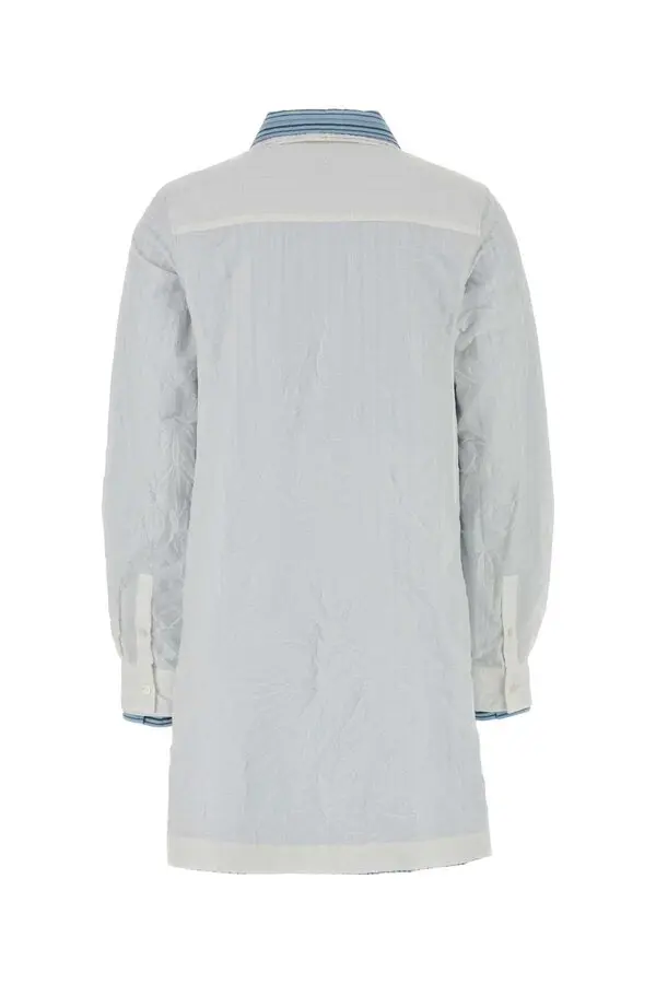 Loewe Cotton Blend Shirt Dress - White