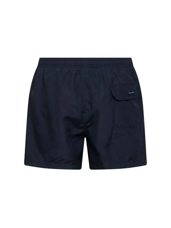 Tagliatore Navy Blue Nylon Swim Shorts