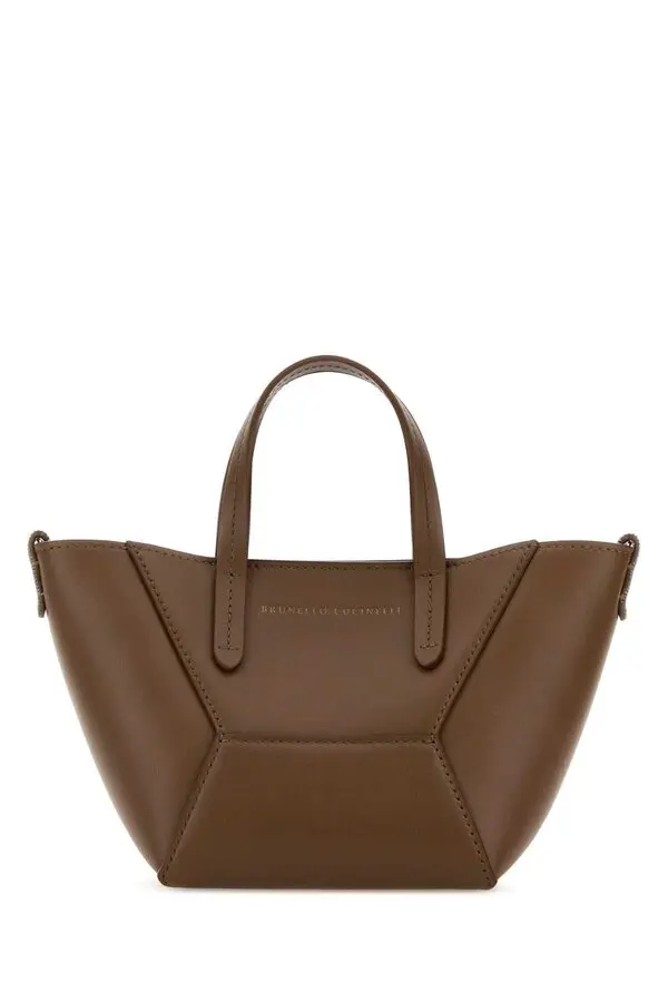 Brunello Cucinelli Leather Handbag - Brown