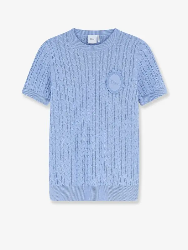 Dior Cotton And Wool Blend Medaillon Sweater - Multicolor
