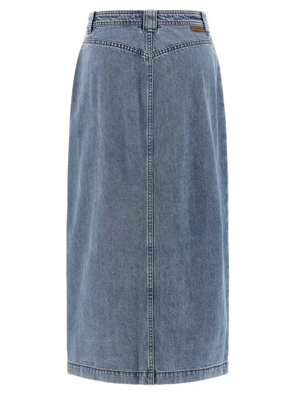 Zimmermann Denim Pencil Skirt - Blue
