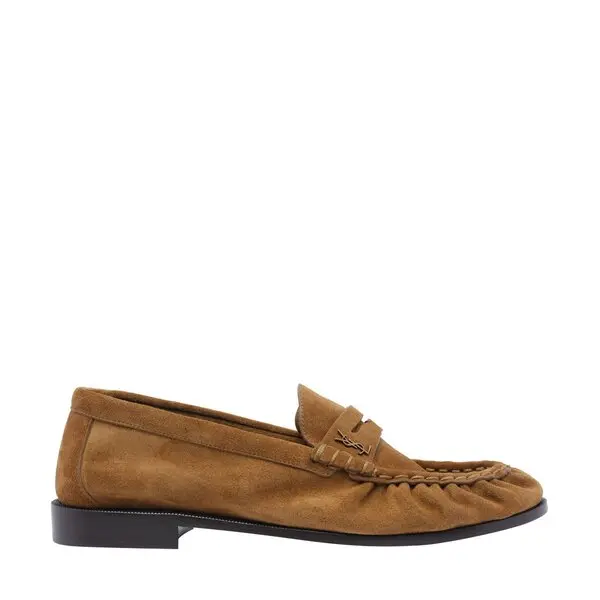 Saint Laurent Suede Le Loafer Loafers - Brown