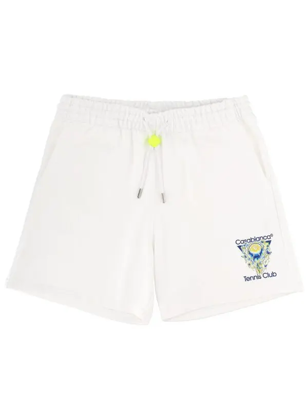 Casablanca Tennis Club Shorts - White
