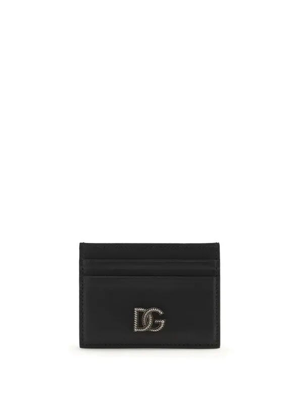 Dolce & Gabbana Leather Card Holder - Black