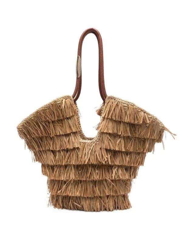 Zimmermann Goldentime Raffia Tote Bag