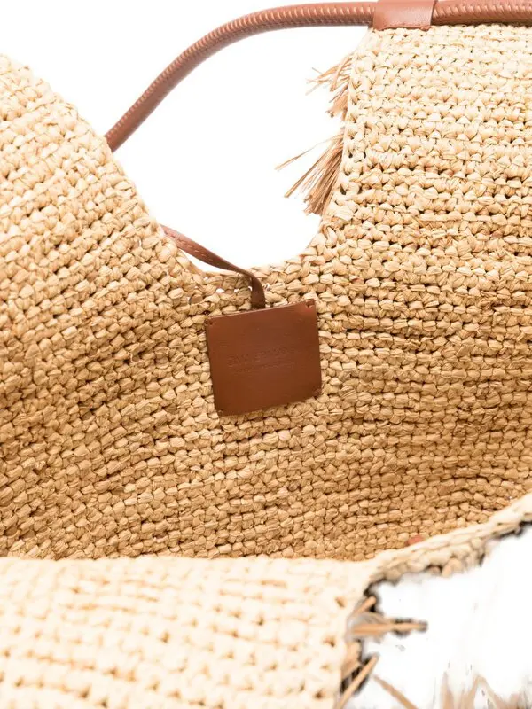 Zimmermann Goldentime Raffia Tote Bag - Multicolor