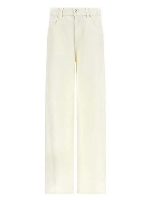 Brunello Cucinelli Cotton And Linen Blend Trousers - Multicolor