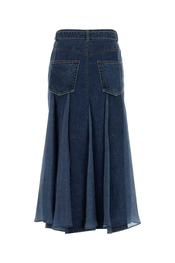 Sacai Denim Skirt - Blue