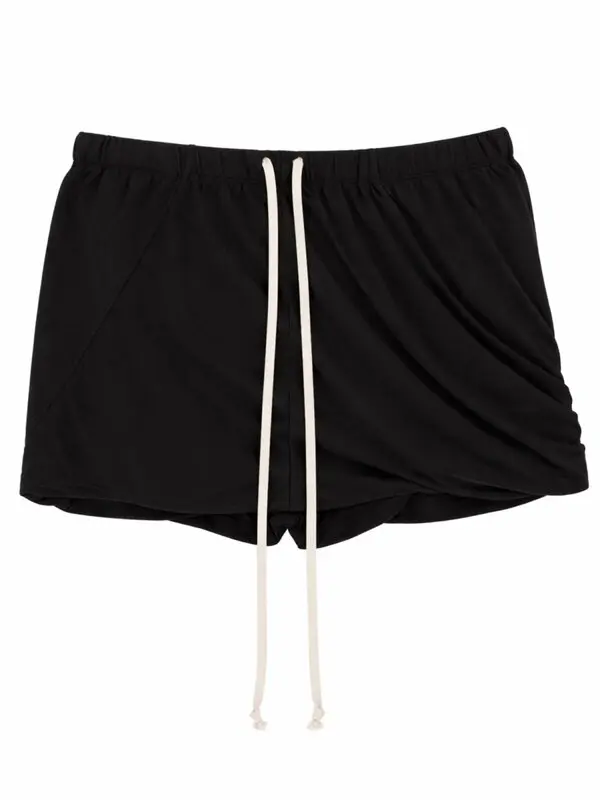 Rick Owens Cotton Drawstring Shorts