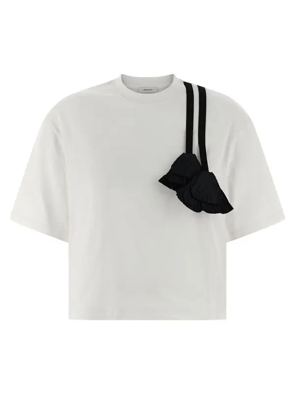 FERRAGAMO Embroidered Floral Insert T-shirt