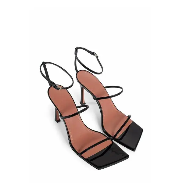 Amina Muaddi Maya Patent Leather Sandals