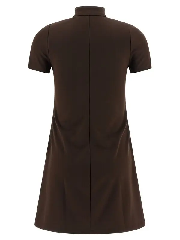 COURREGES Interlock Tracksuit Mini Dress - Brown