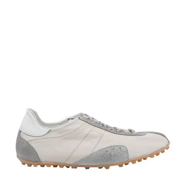 MAISON MARGIELA Calf Leather Colour Block Sneakers - Gray