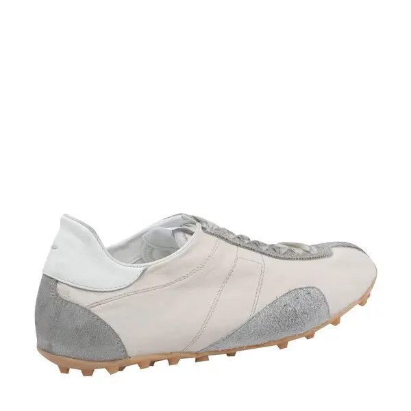 MAISON MARGIELA Calf Leather Colour Block Sneakers - Gray