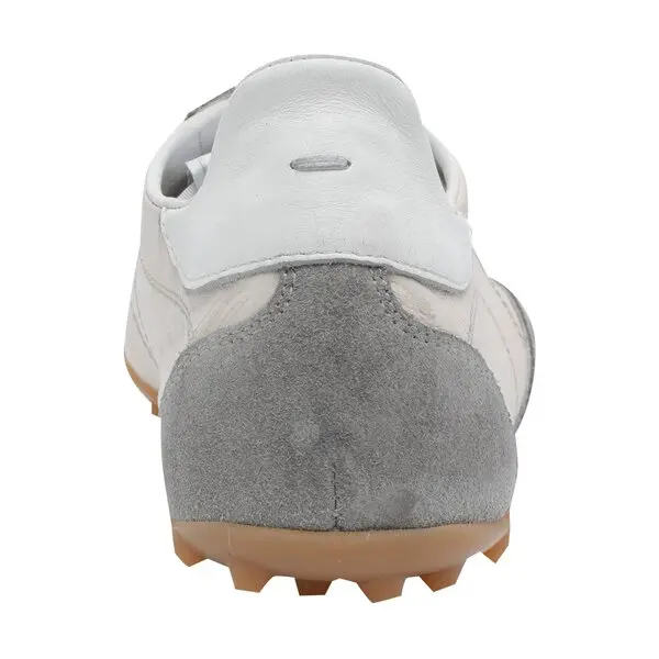 MAISON MARGIELA Calf Leather Colour Block Sneakers - Gray