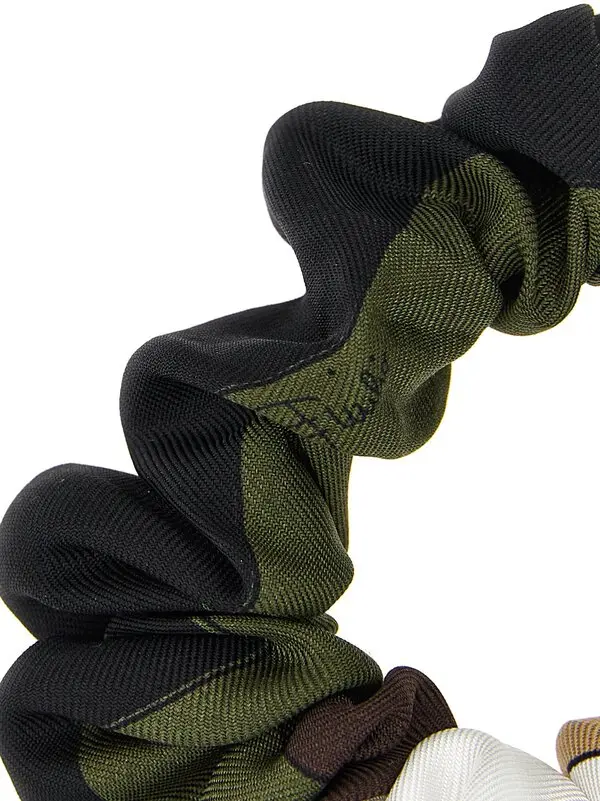 Emilio Pucci Iride" Print Silk Twill Hair Elastic