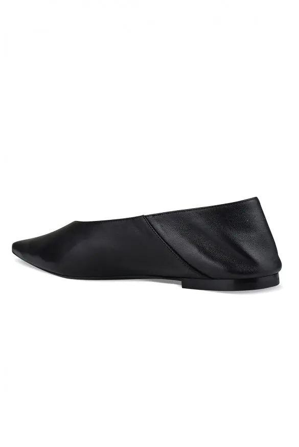Saint Laurent Pointed Toe Leather Mules
