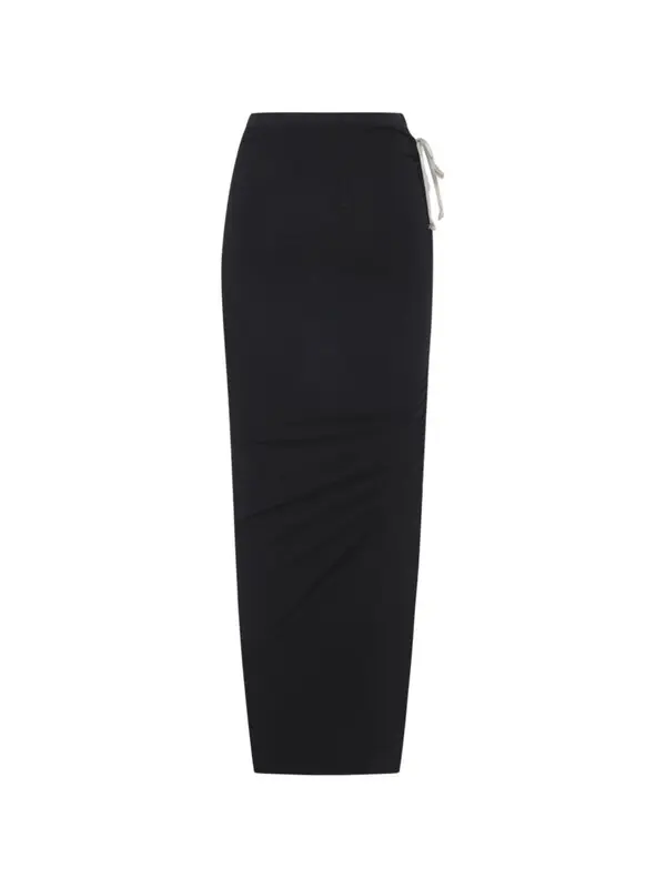 Rick Owens Cotton Long Skirt - Multicolor
