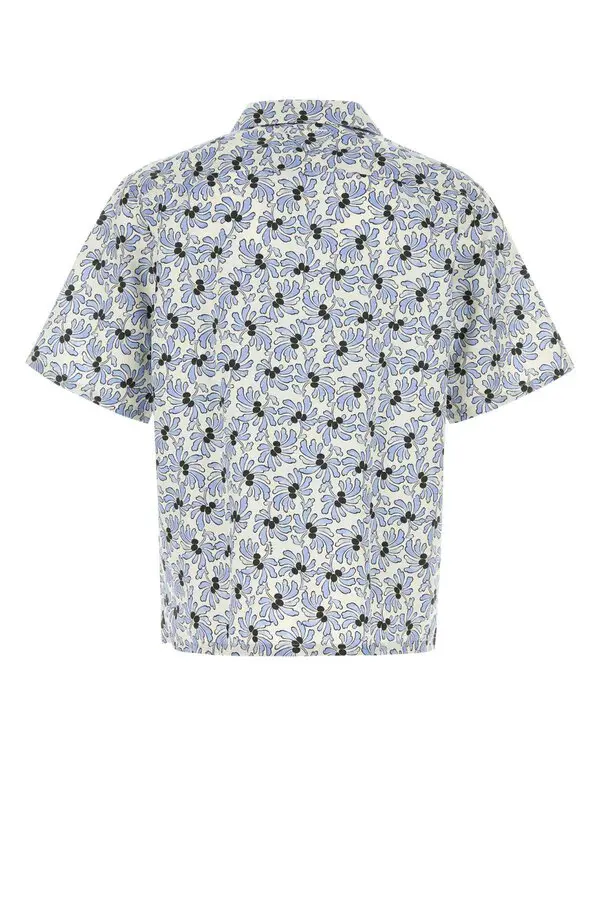 Prada Printed Poplin Shirt - Multicolor