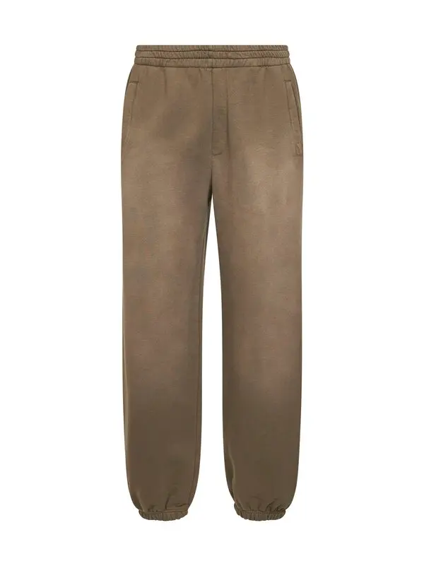 GOLDEN GOOSE Beige Bleached-effect Cotton Jogging Trousers
