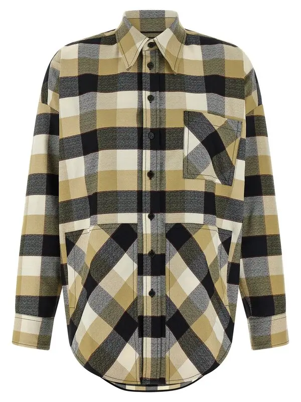 Missoni Check Pattern Oversized Shirt - Cream