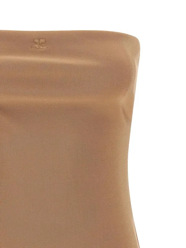 COURREGES Lingerie Bustier Bodysuit - Cream