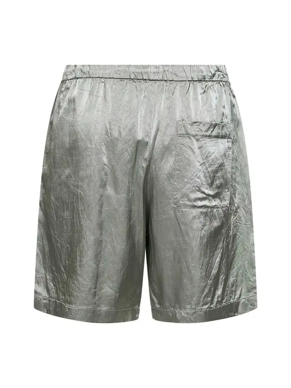 Dries Van Noten Mint Green Viscose And Cotton Shorts