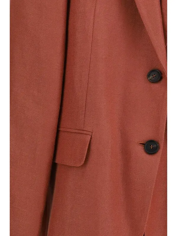 Brunello Cucinelli Single-breasted Linen Blazer