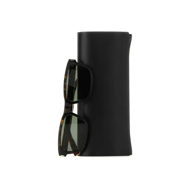 Saint Laurent Tortoiseshell Acetate Square Frame Sunglasses
