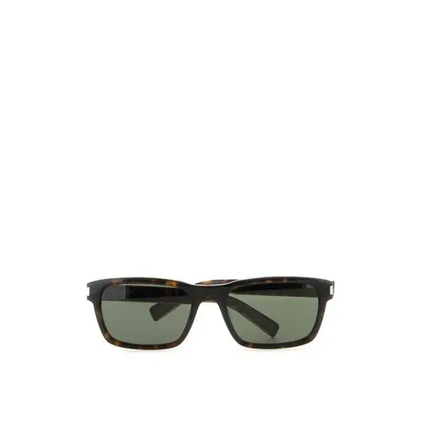 Saint Laurent Tortoiseshell Acetate Square Frame Sunglasses - Brown