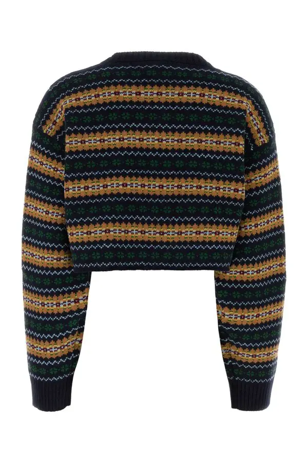 Miu Miu Embroidered Wool Sweater
