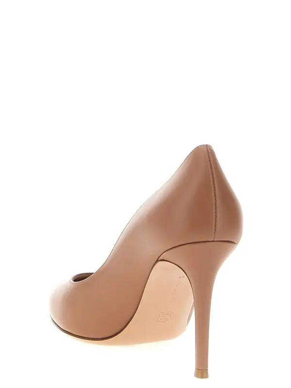 GIANVITO ROSSI 85 Pumps - Cream