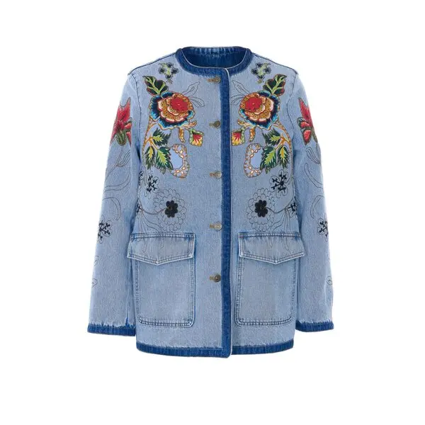 Valentino Garavani Embroidered Denim Jacket