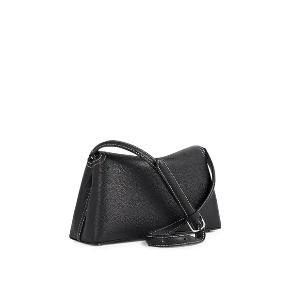 TOTEME T-lock Clutch Bag In Textured Leather - Black