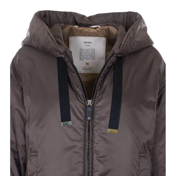 Max Mara Daria Padded Canvas Jacket - Brown