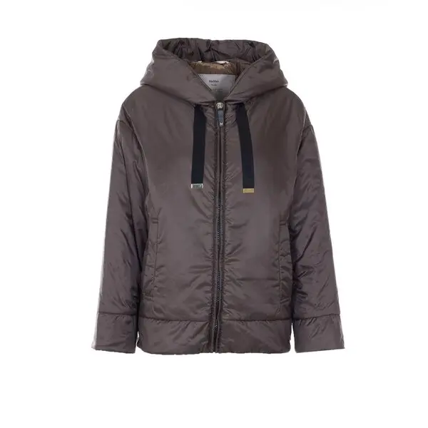 Max Mara Daria Padded Canvas Jacket - Brown