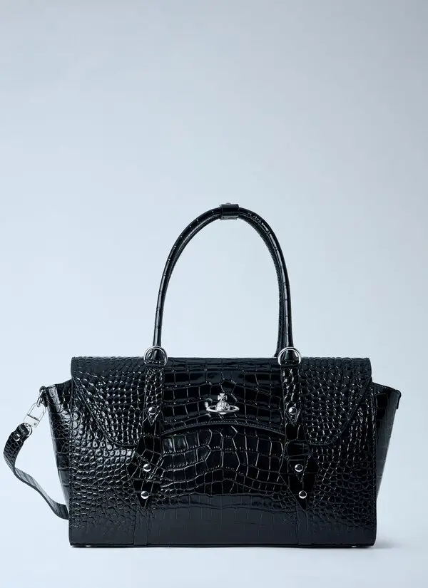 VIVIENNE WESTWOOD Medium Bettina Handbag - Black