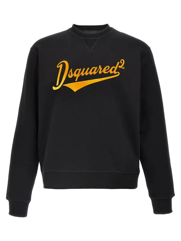 Dsquared2 Cool Fit" Cotton Sweatshirt With Velvet Logo