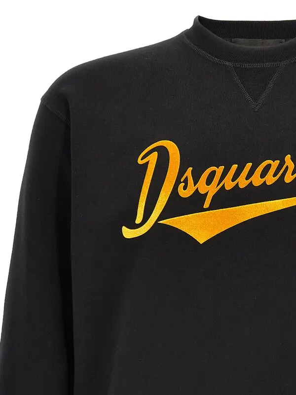Dsquared2 Cool Fit" Cotton Sweatshirt With Velvet Logo