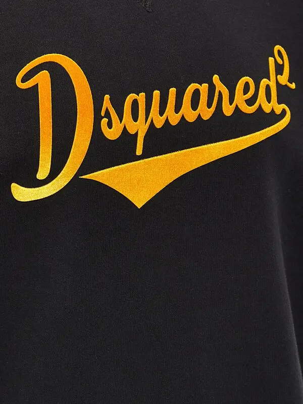Dsquared2 Cool Fit" Cotton Sweatshirt With Velvet Logo