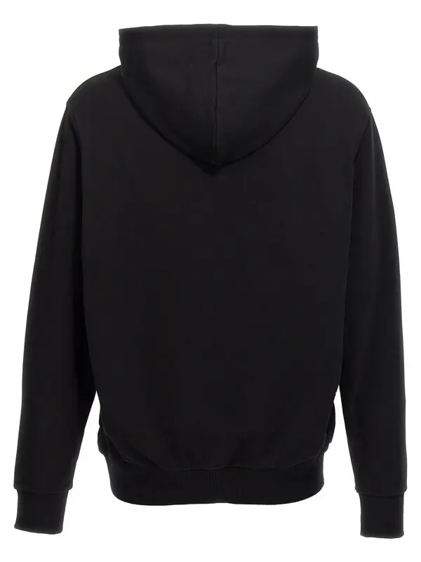 Balmain Logo Print Organic Cotton Hoodie
