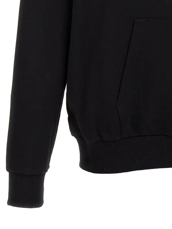 Balmain Logo Print Organic Cotton Hoodie