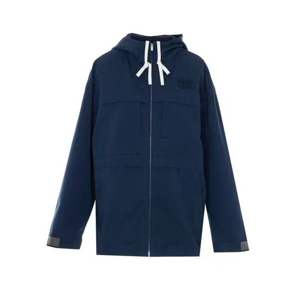 Miu Miu Logo Ripstop Fabric Jacket