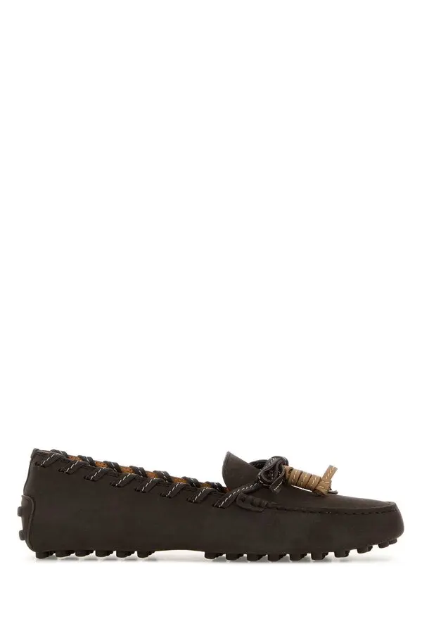 TOD'S Suede Loafers - Brown