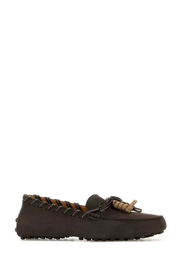 TOD'S Suede Loafers - Brown