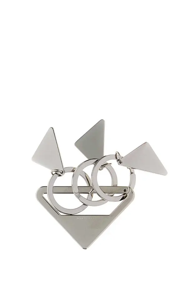 Prada Metal Keychain With Charms