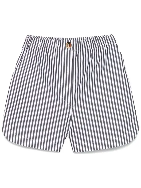 Sportmax Striped Cotton Shorts