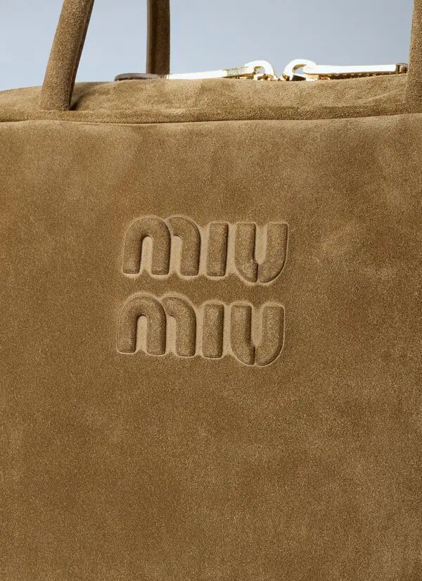 Miu Miu Suede Beau Handbag - Green