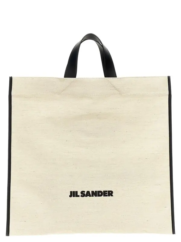 JIL SANDER Border Book Tote Square Shopping Bag - Multicolor