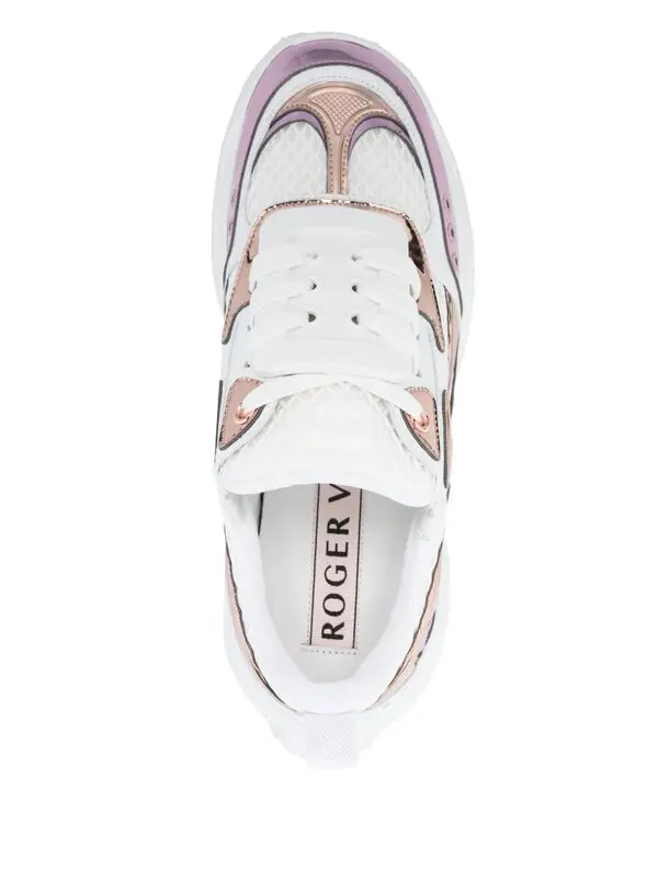ROGER VIVIER Motor Run" Lace-up Sneakers - Multicolor